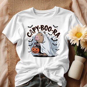 Capyboo-ra Halloween Capybara SVG, Funny Capybara Halloween Ghost PNG ...