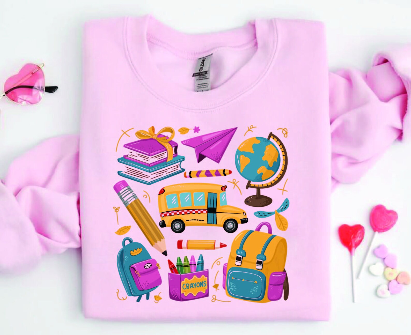 Back to School Clipart Bundle SVG PNG, School Supplies Clipart, School ...