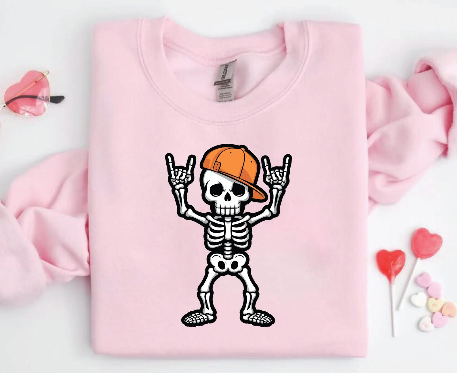 Cool Halloween Punk Rock, PNG Rocker Skeleton Cap Skater SVG, Funny ...