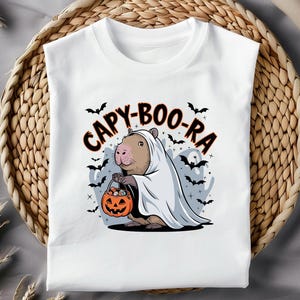 Capyboo-ra Halloween Capybara SVG, Funny Capybara Halloween Ghost PNG ...