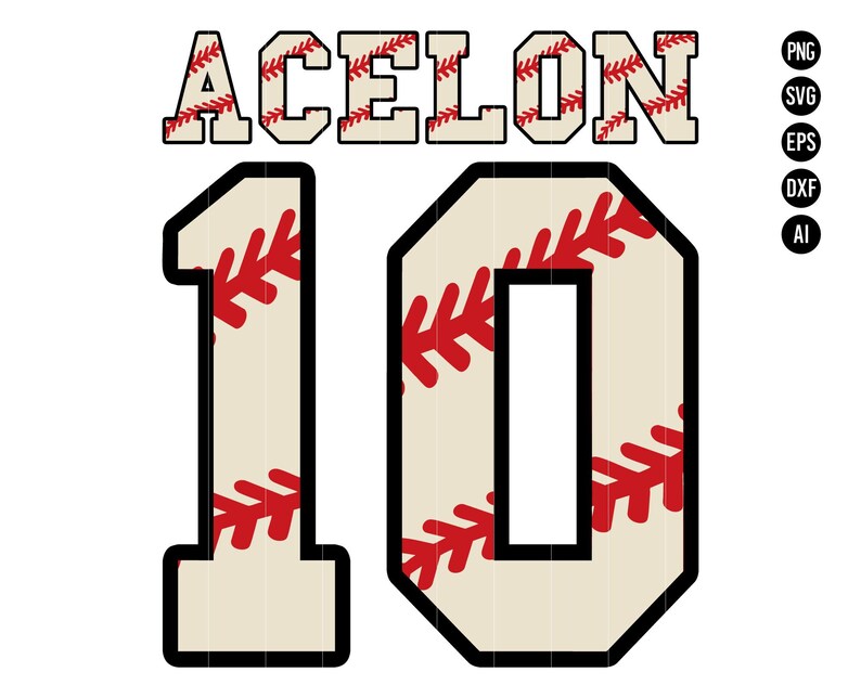 This Baller is Now 10 SVG PNG, Baseball Birthday Design, Acelon 10 SVG ...