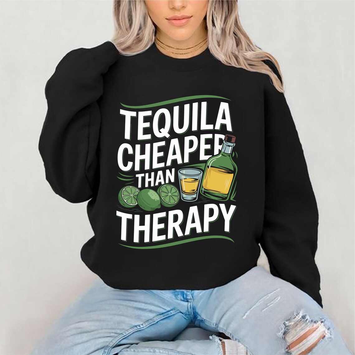 Tequila Cheaper Than Therapy SVG Summertime PNG Cinco De Mayo Adult ...