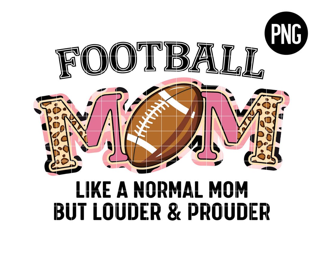 Leopard Pink Football Mom PNG, Pink Leopard Football Mom Clipart ...
