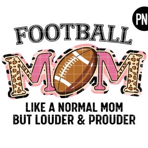 Leopard Pink Football Mom PNG, Pink Leopard Football Mom Clipart ...