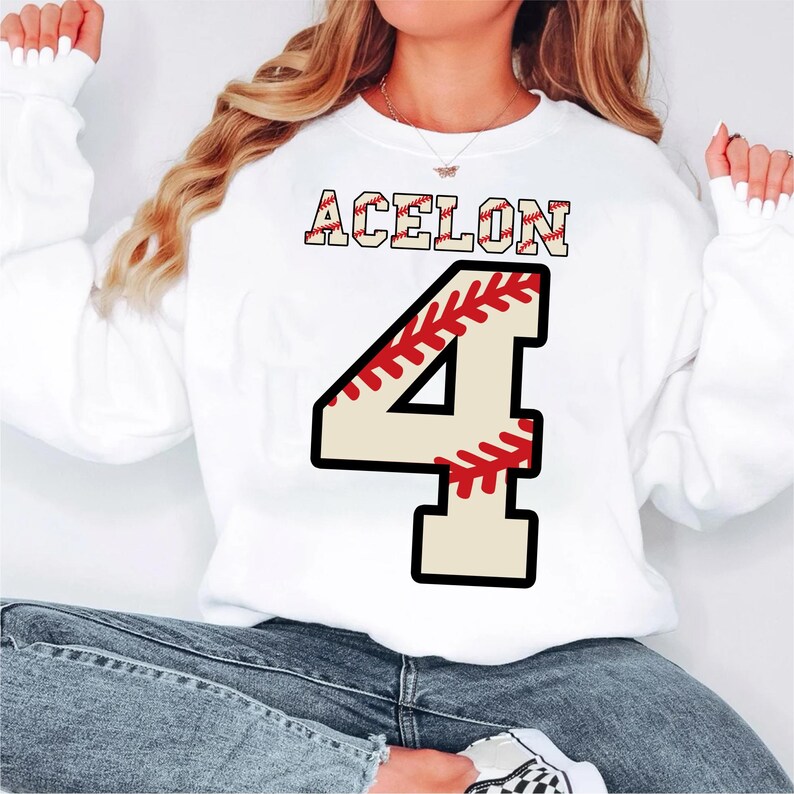 This Baller is Now 4 SVG PNG, Baseball Birthday Design, Acelon 4 SVG ...