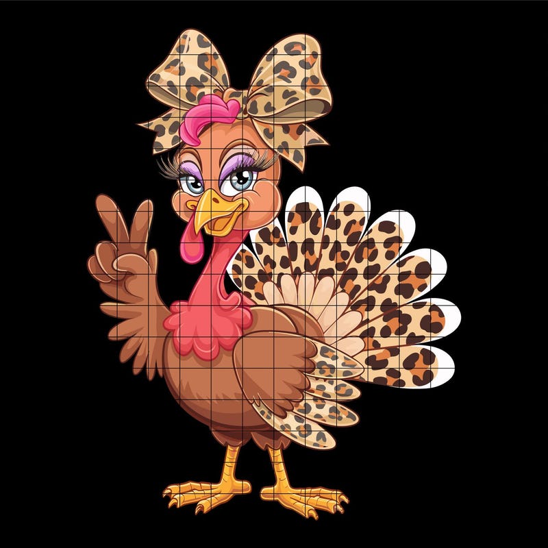 Cute Turkey Svg - Etsy