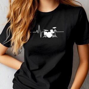 Drummer Heartbeat SVG PNG Digital Download, Drum Kit Music Lover ...