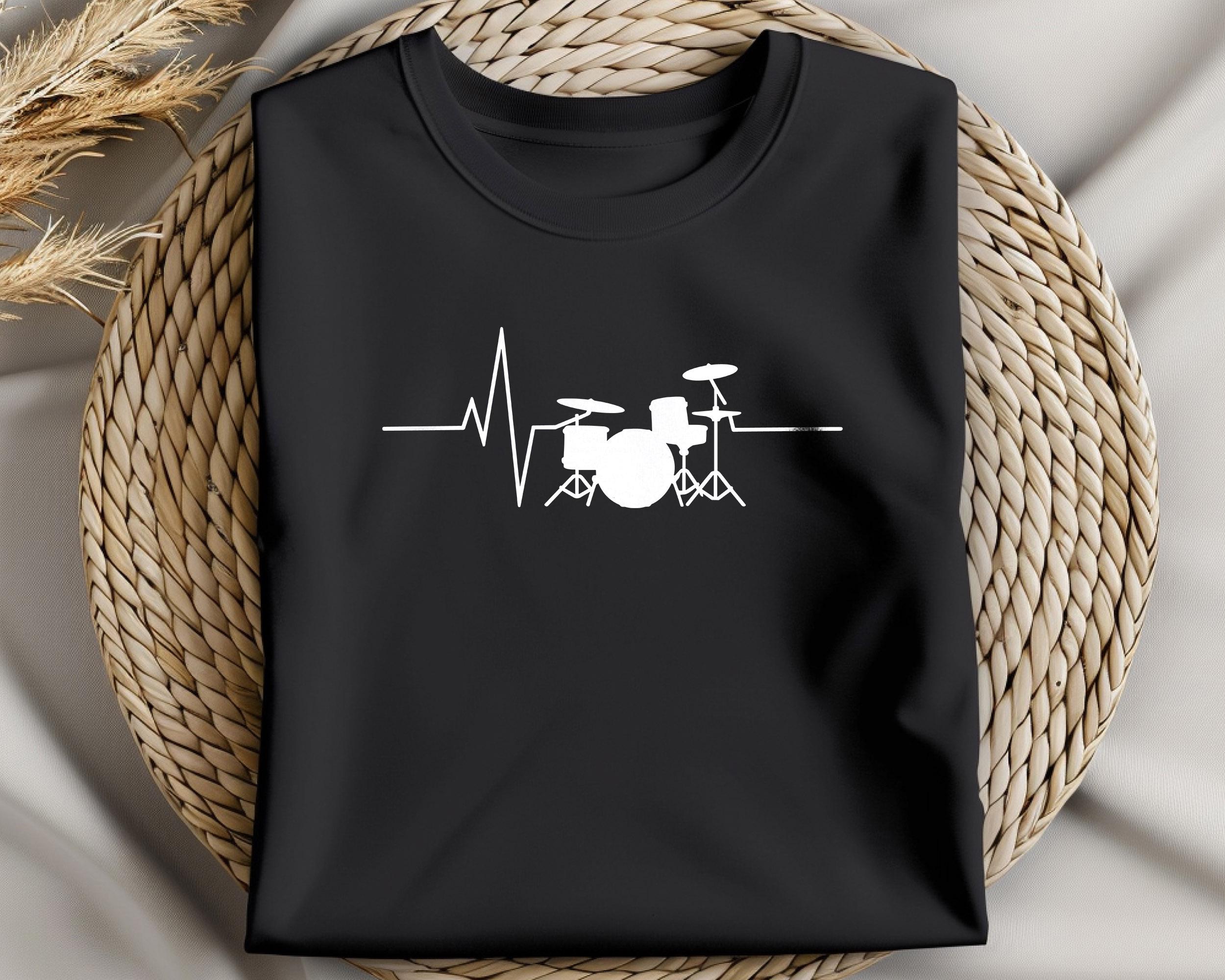 Drummer Heartbeat SVG PNG Digital Download, Drum Kit Music Lover ...