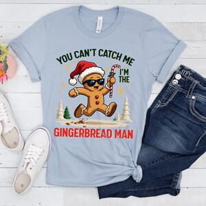 Gingerbread Man SVG PNG, You Can’t Catch Me Funny Christmas Design ...