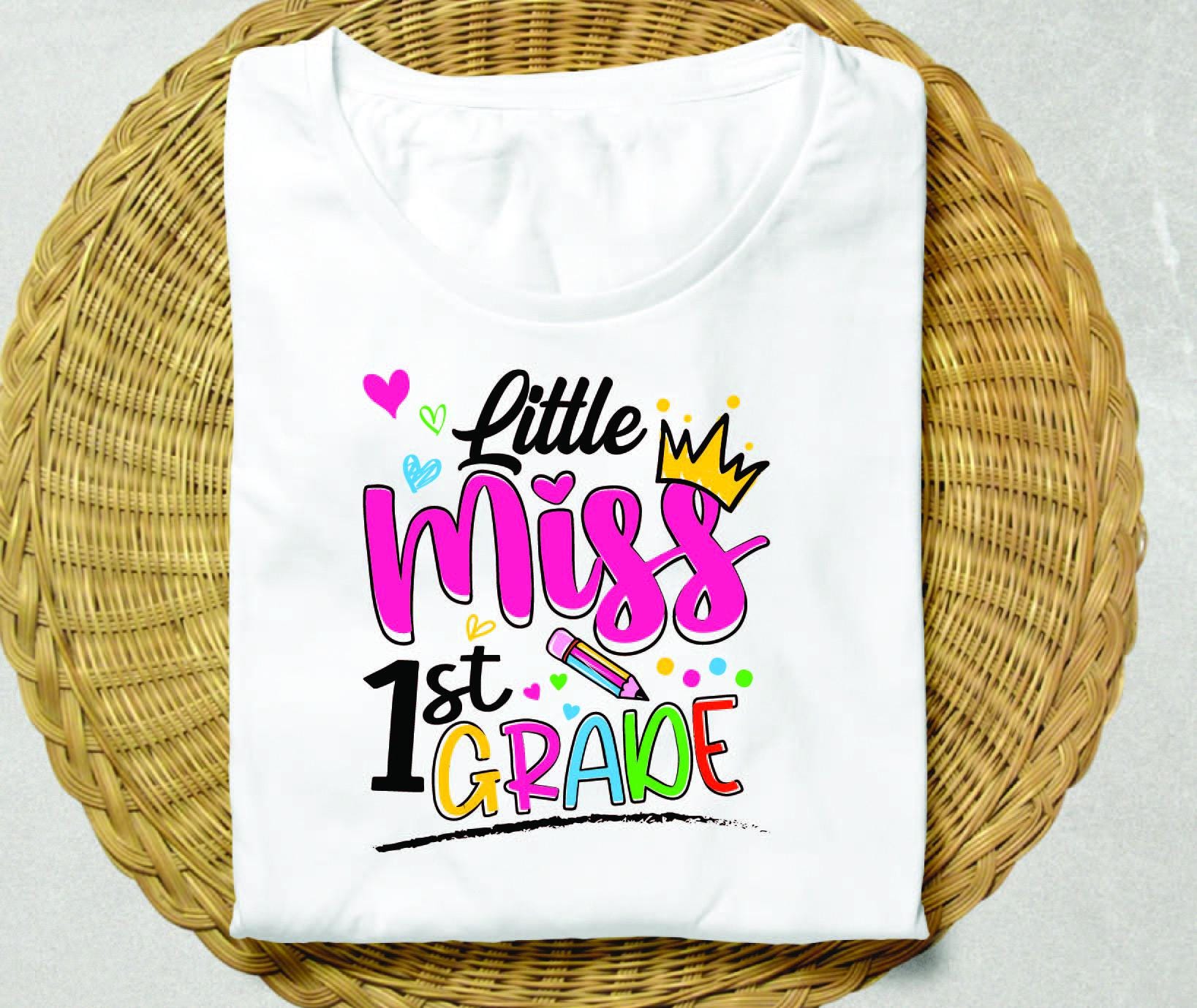 Back to School Svg, Little Miss First Grade Svg, School Teacher 1st ...