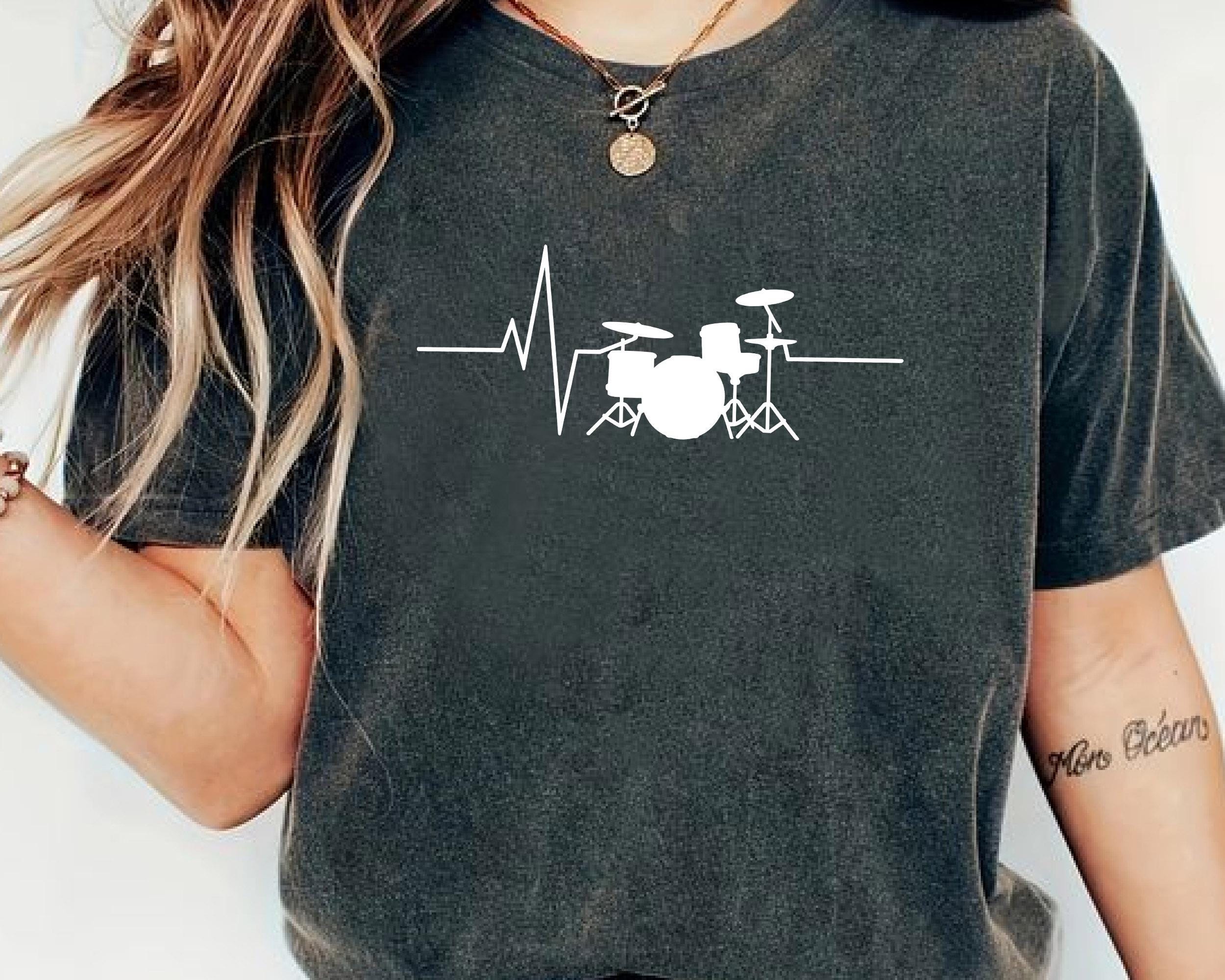 Drummer Heartbeat SVG PNG Digital Download, Drum Kit Music Lover ...