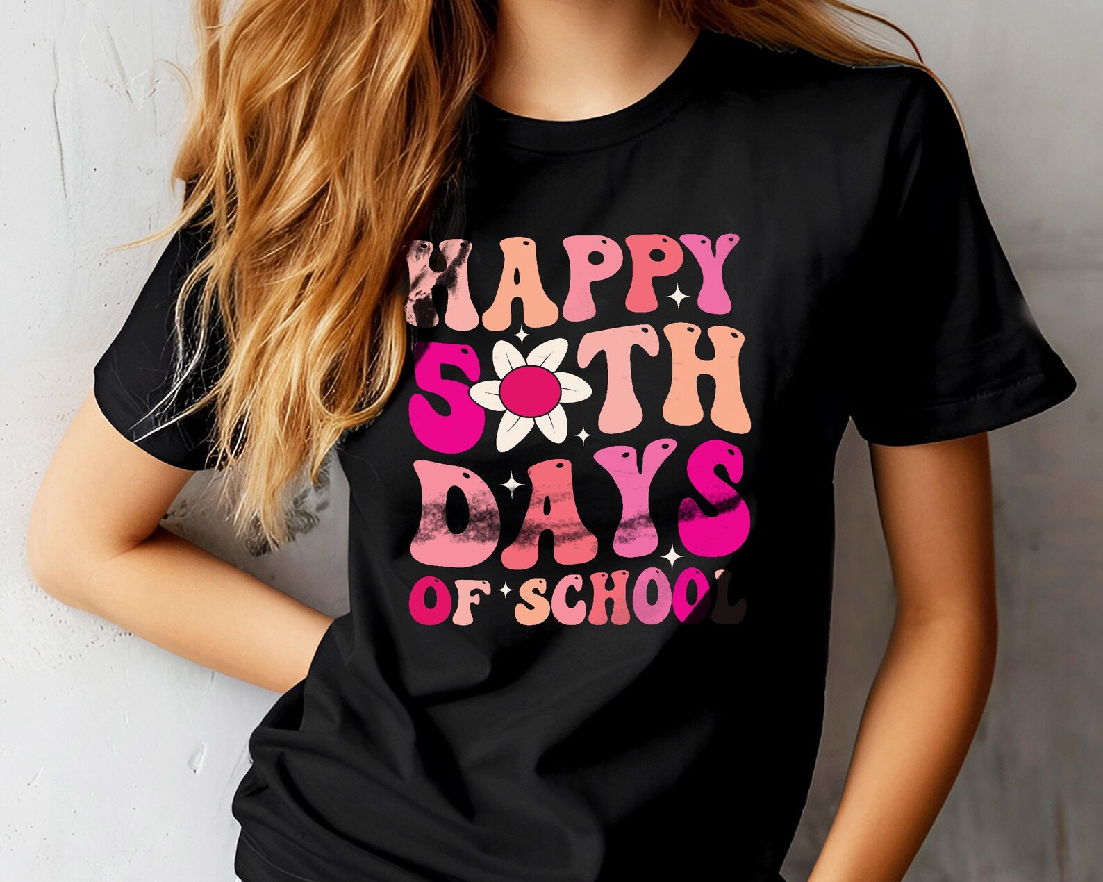 Happy 50th Days of School SVG, Retro Groovy School Design, Teacher ...
