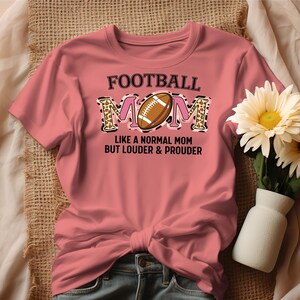 Leopard Pink Football Mom PNG, Pink Leopard Football Mom Clipart ...