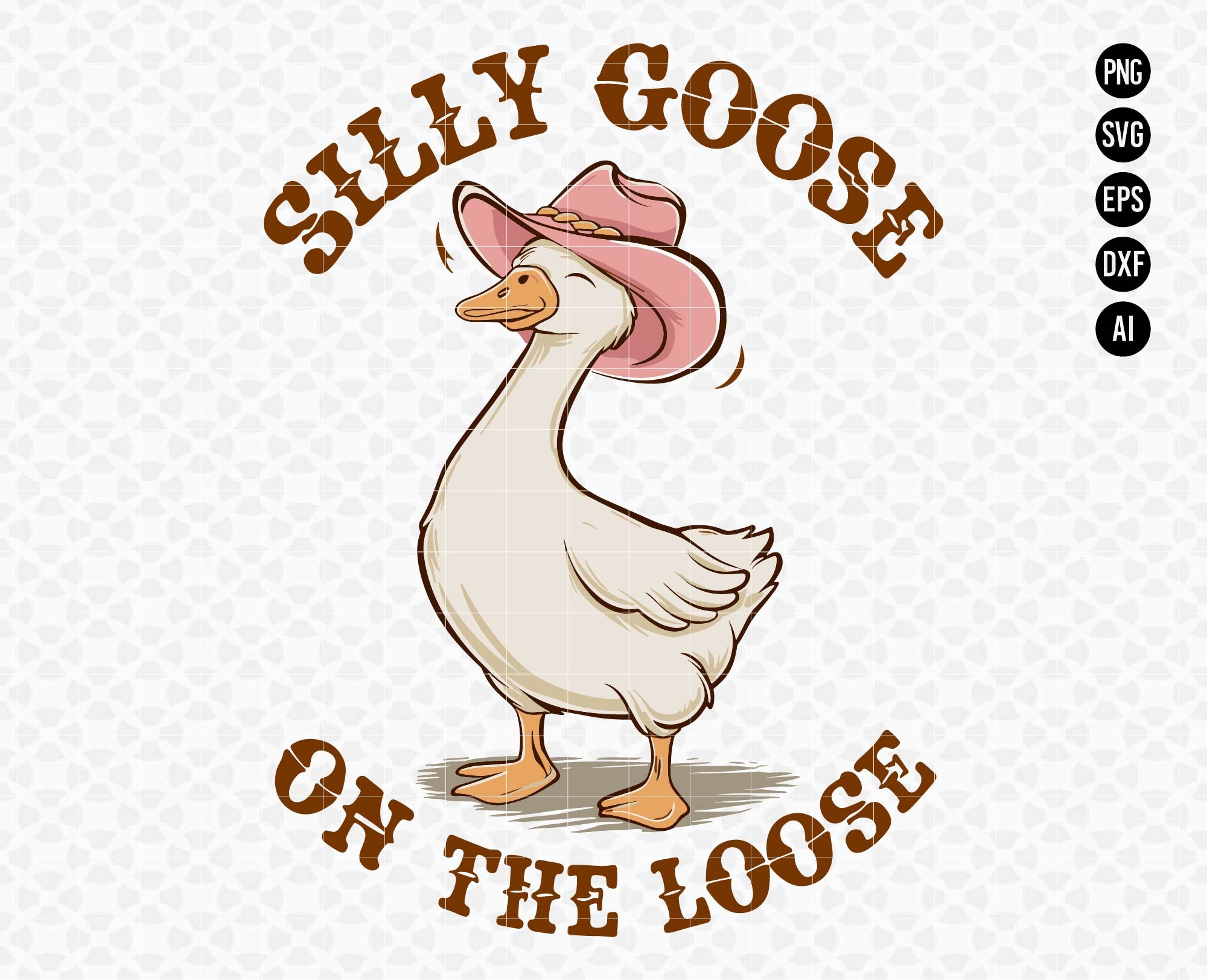 Silly Goose on the Loose Svg Png Shirt,cowboy Goose Svg,adult Humor Png ...