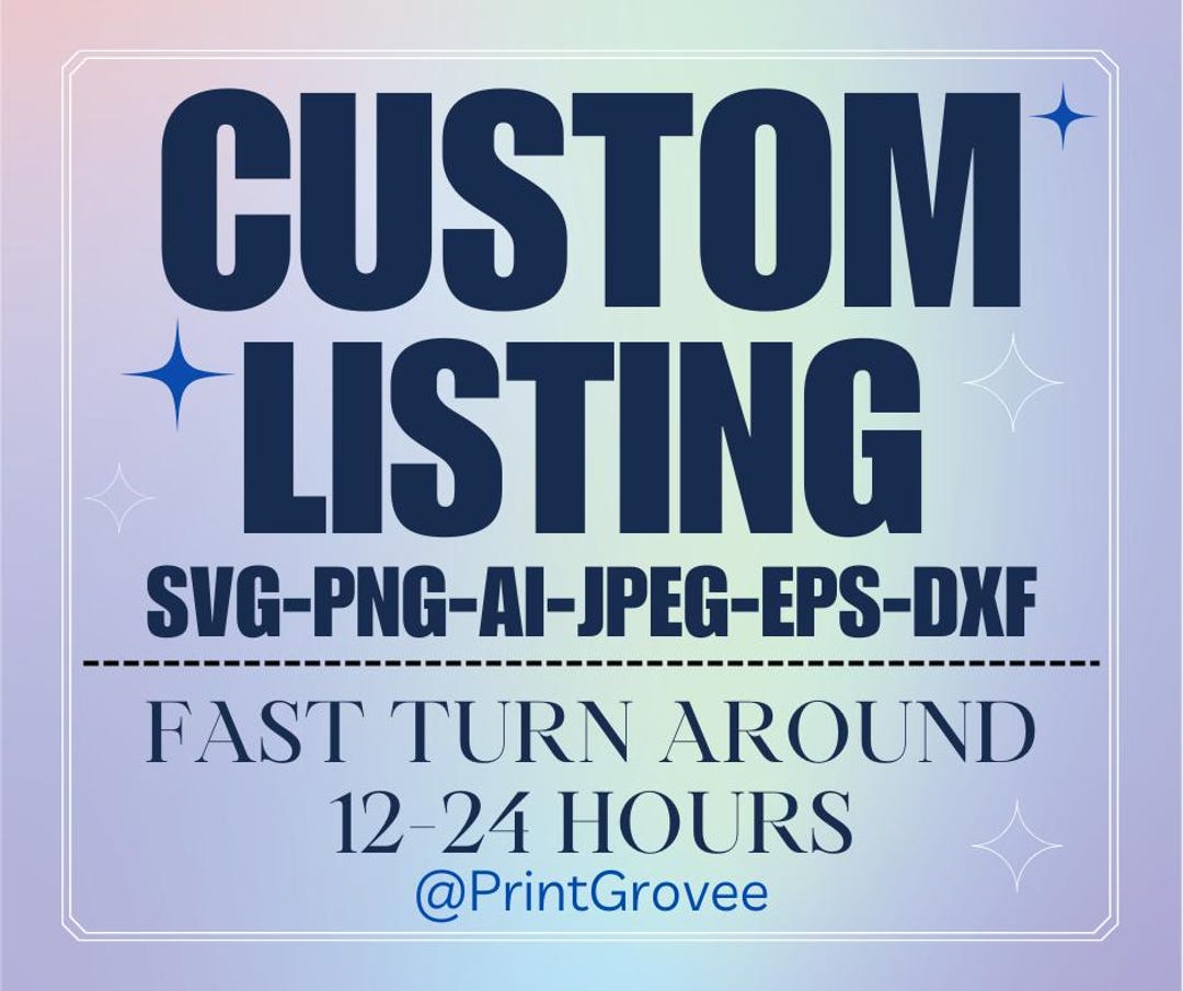 Personalized SVG, Custom Cricut File, Custom Design Listing Custom SVG ...