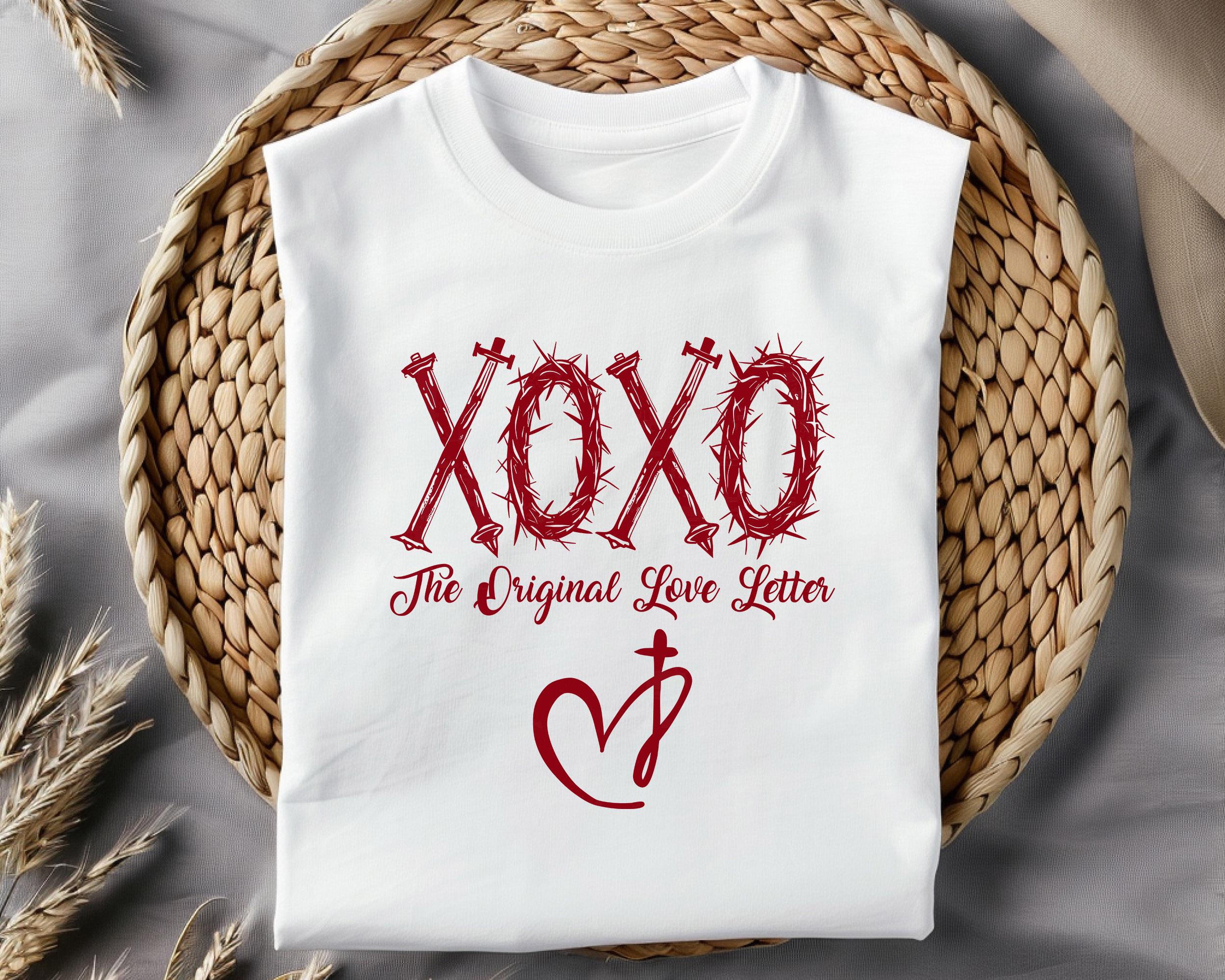 XOXO the Original Love Letter SVG PNG, Romantic Valentine Quote Design ...