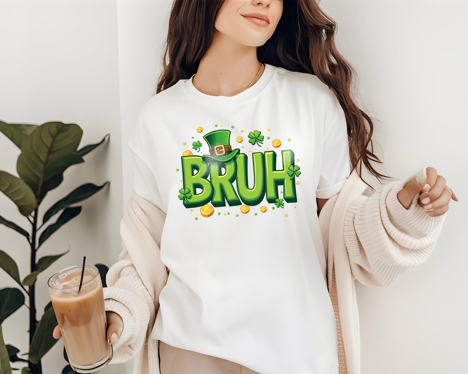 St. Patrick’s Day Bruh SVG, Funny Leprechaun Hat Design PNG, Shamrock ...