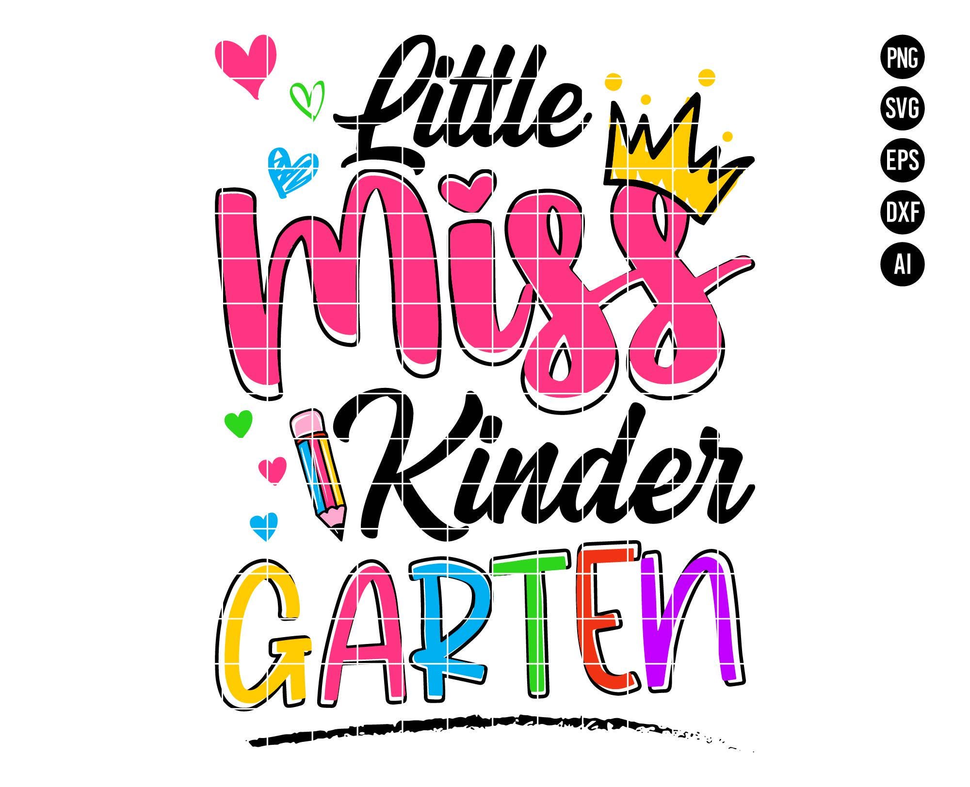 Little Miss Kindergarten Back to School SVG, Kindergarten SVG ...