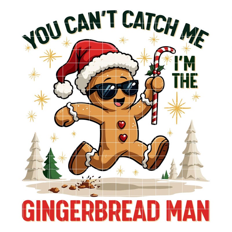 Gingerbread Man Svg - Etsy