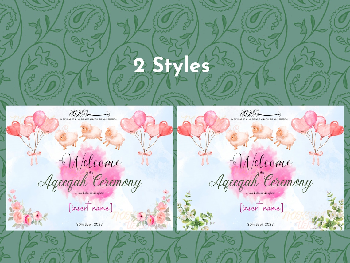 Aqeeqah Ceremony/ Baby Ceremony - Etsy