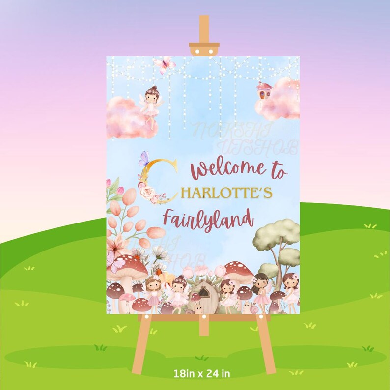 Fairyland Welcome Sign - Etsy
