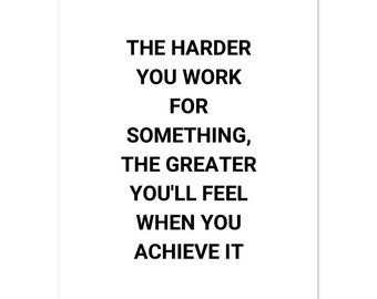 Simple Motivational Poster Wall Art Decor, Office Decor Wall Art ...