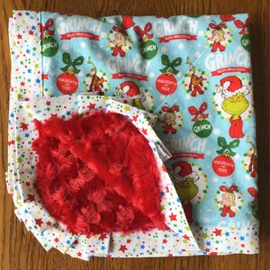 Newthe Grinch, Max, and Cindy Lou Whoo Minky Smaller Size Infant Only ...