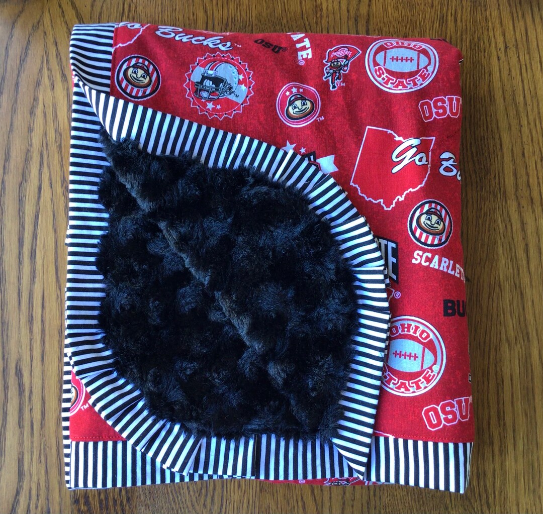 Ohio State Buckeye Blanket - Lap Sized - Can Be Personalized - Etsy