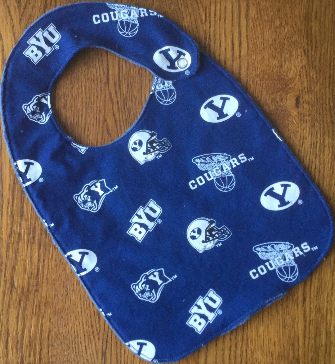 BYU Cougars Helmets Minky Baby/toddler Bib - Etsy