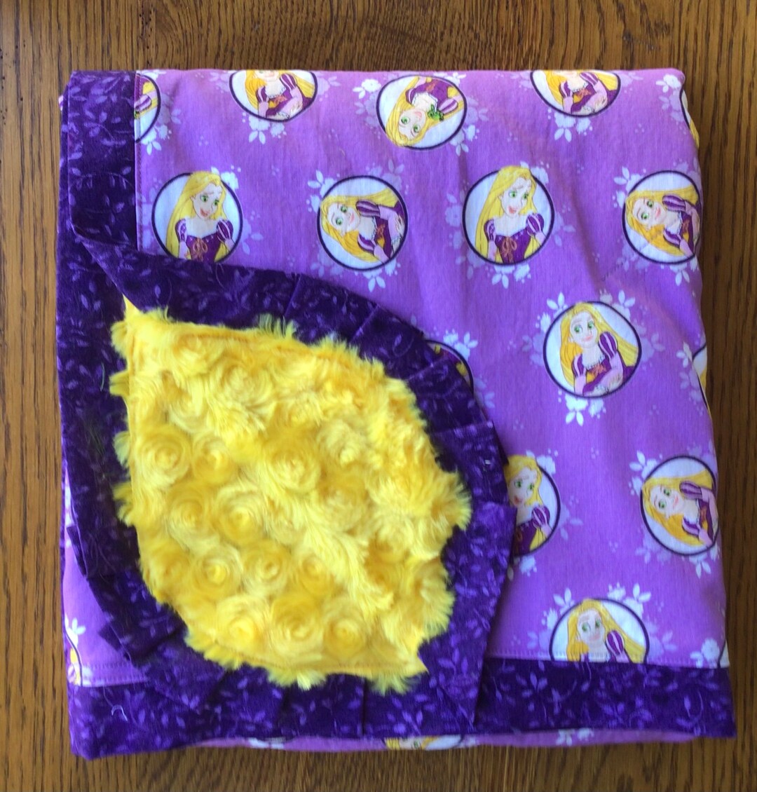 Rapunzel Disney Princess Blanket Minky Blanket Ready to Ship - Etsy