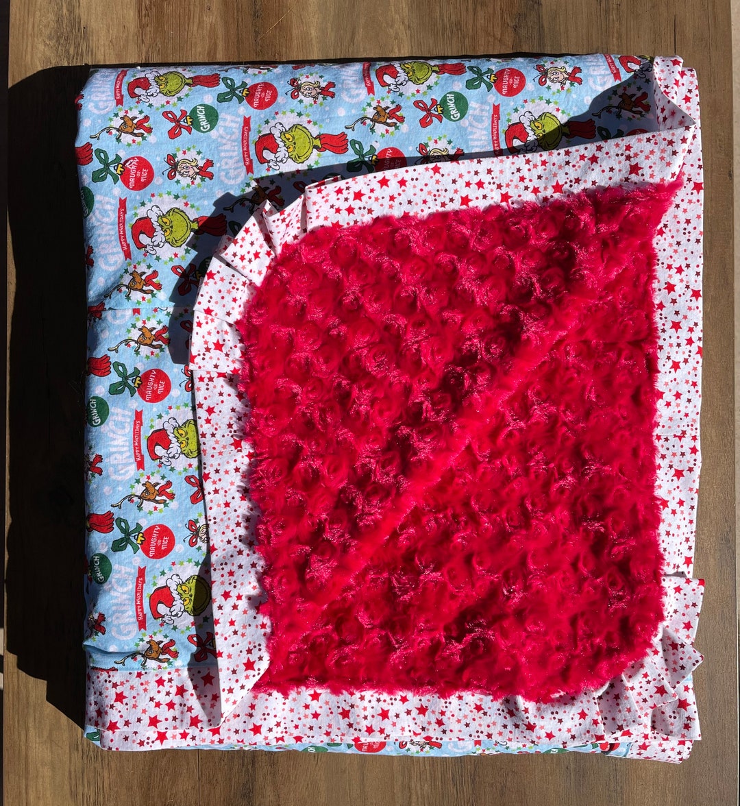 Grinch, Max and Cindy Lou Whoo Christmas Blanket Adult Wrap Around ...