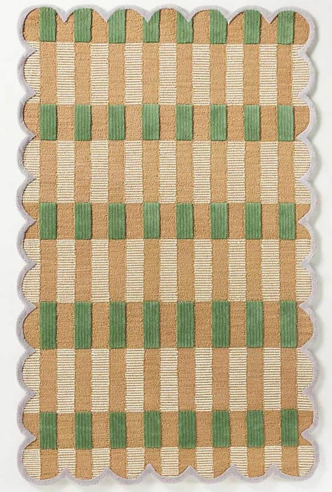 Matilda Hand Tufted Wool Area Rug Grey Borders 100% Woolen Handmade Rug ...