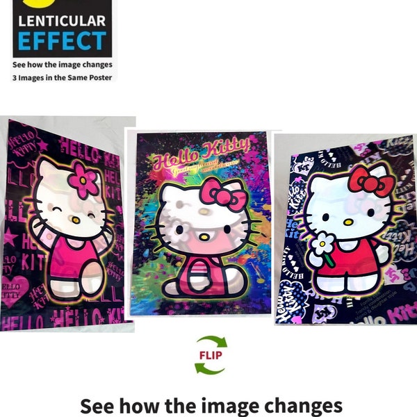 Hello Kittys Poster - Etsy