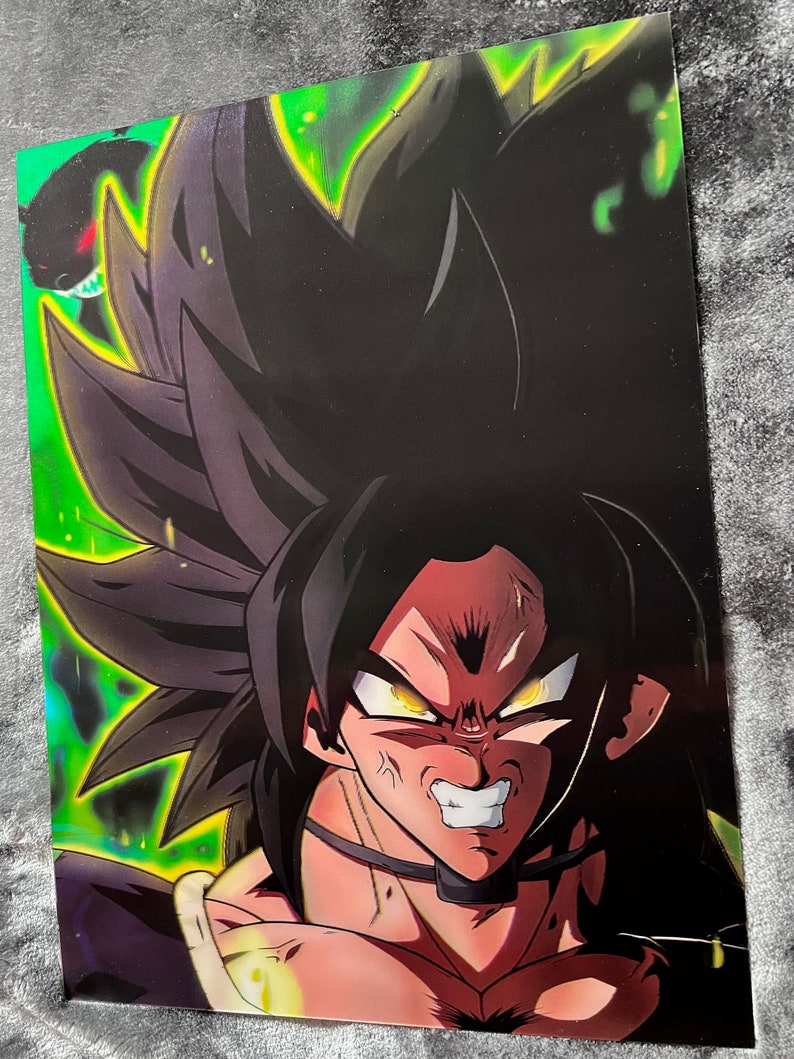 Broly-3d Lenticular Effect Anime Dragon Ball Z Poster, 2 Image Change ...
