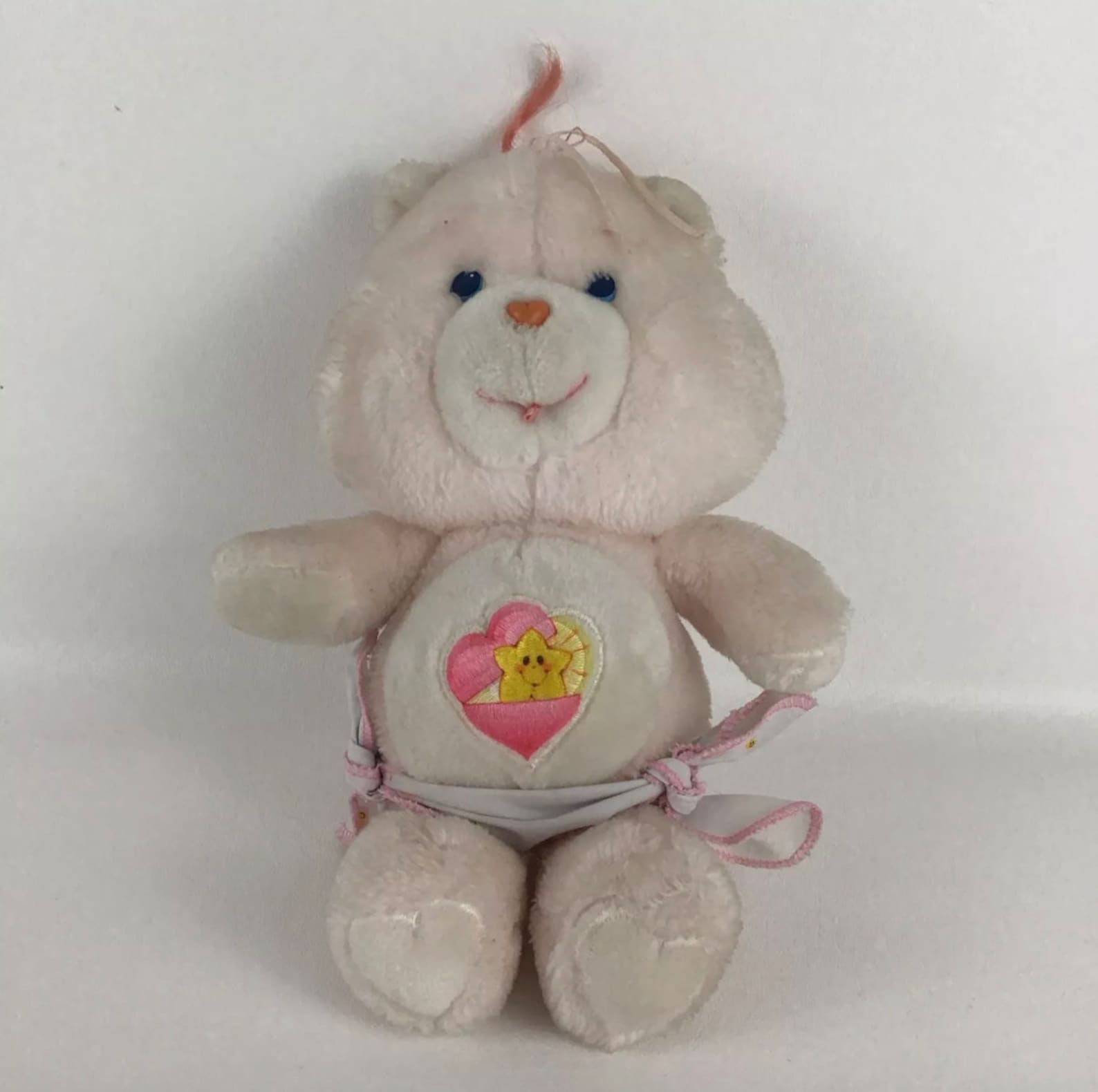 Care Bears Cubs Baby Hugs Plush Stuffed 80s Toy Diaper Bear Vintage ...