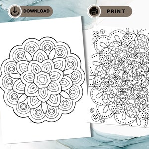 15 Mandala Coloring Pages - Intricate Adult Coloring Book Printable ...