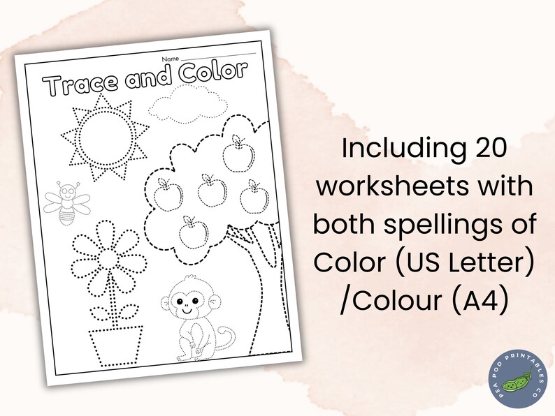 Line Tracing Worksheets, Lines Trace Pages Printable, Preschool ...