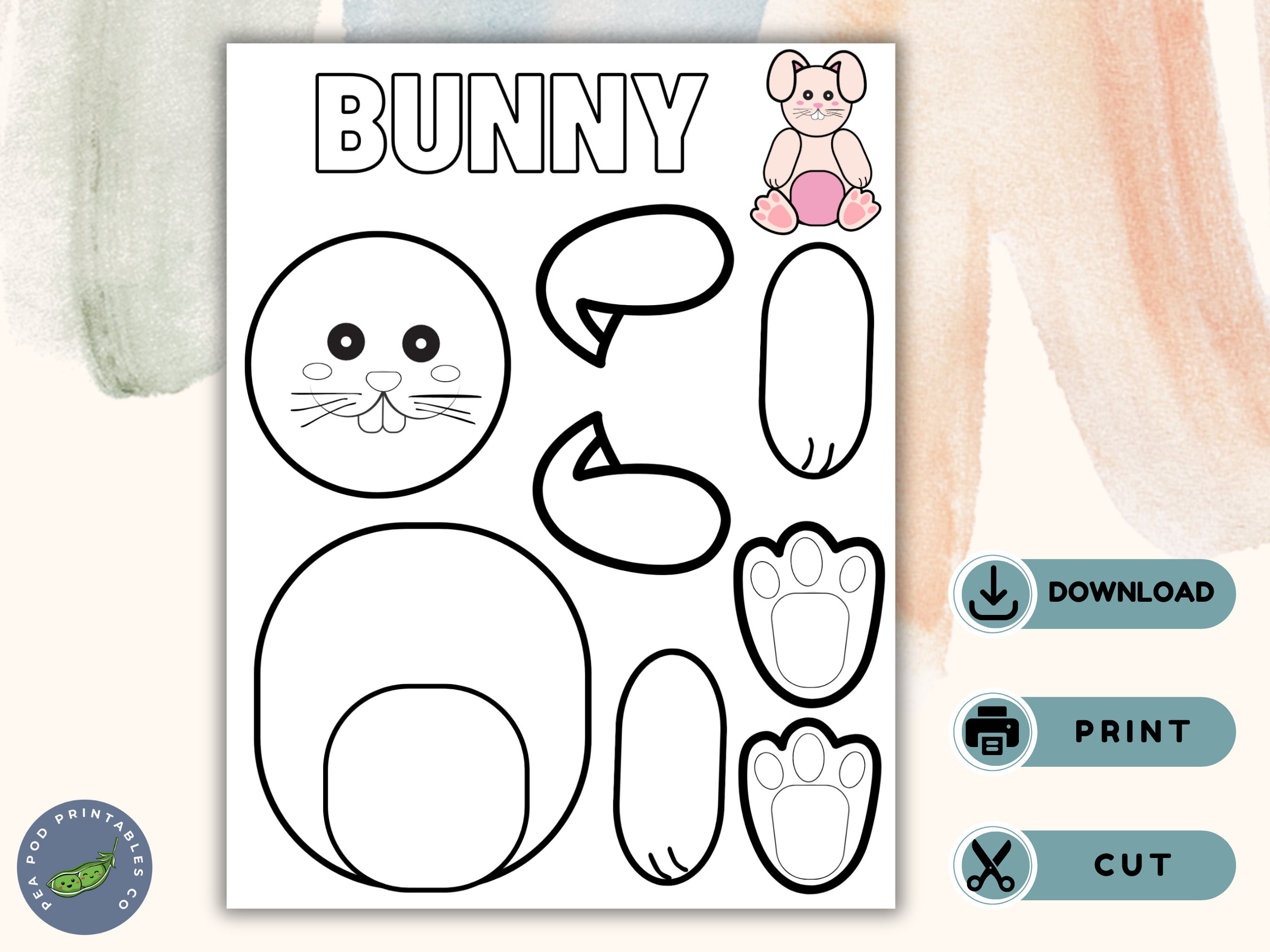 Cut and Paste Animal Worksheets | Easy Printables | Making Animals ...