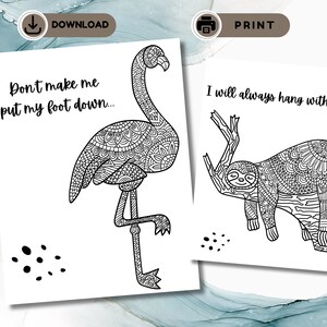 Animal Colouring Pages With Quotes | Mindfulness Colouring | Colouring ...