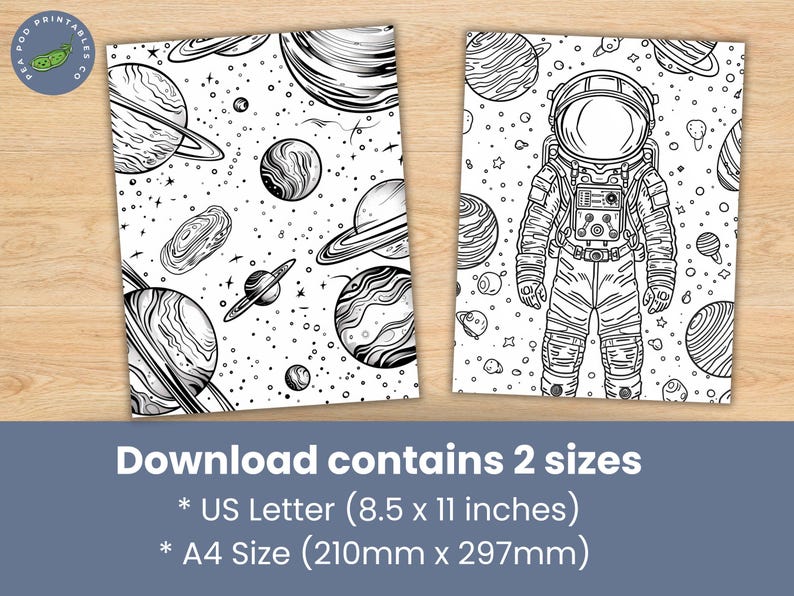25 Space Colouring Pages for Kids and Adults | Rockets, Planets & Stars ...