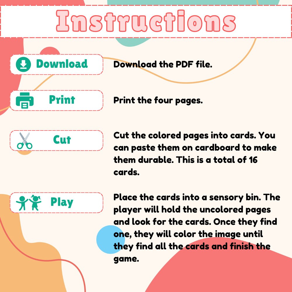 Color Hunt Sensory Bin Activity for Kindergarten Centres | Learn ...