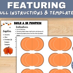 Printable 3D Pumpkin Template – DIY Halloween Craft for Kids & Adults ...