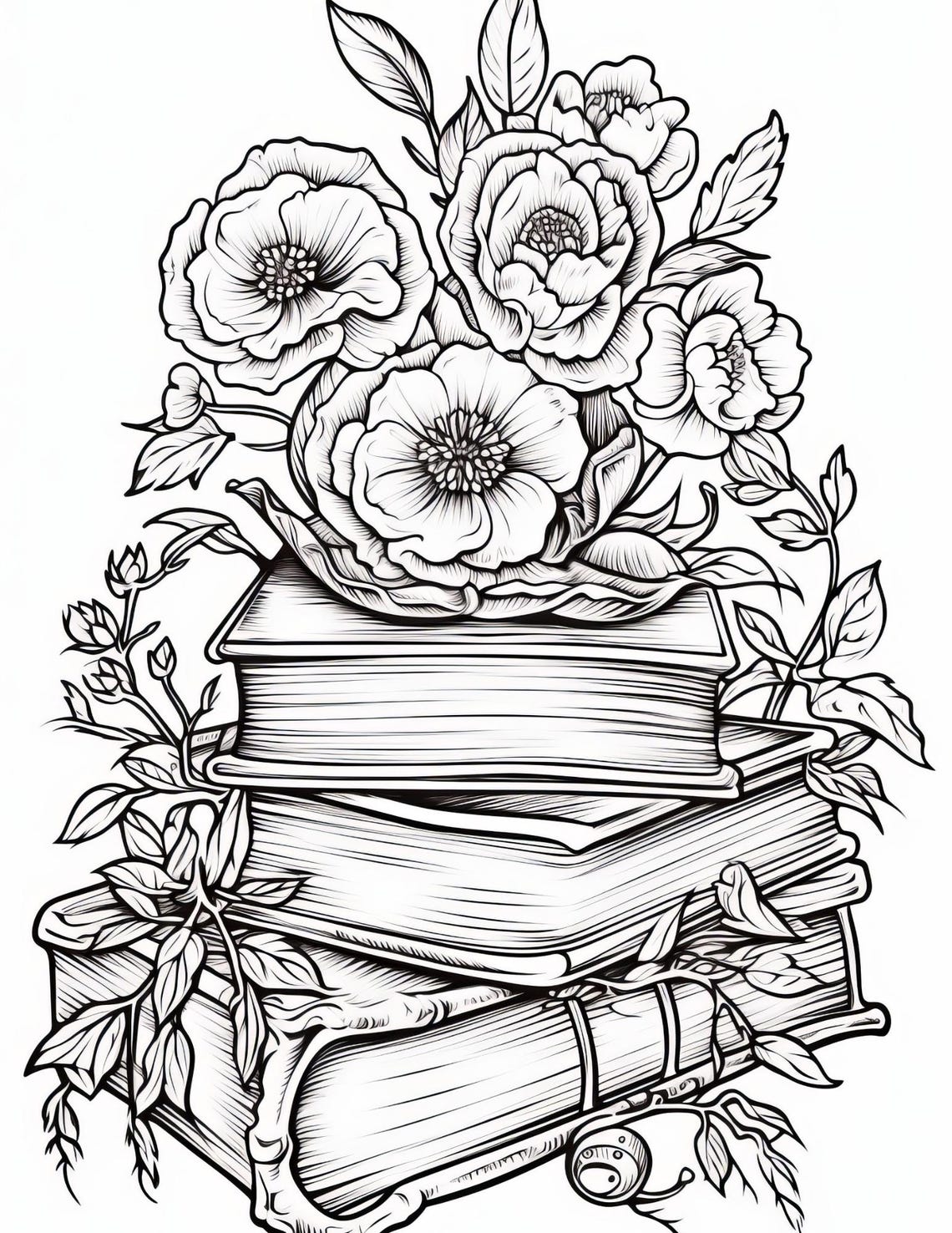 Enchanted Library Colouring Book | Love Books | Library Themed ...