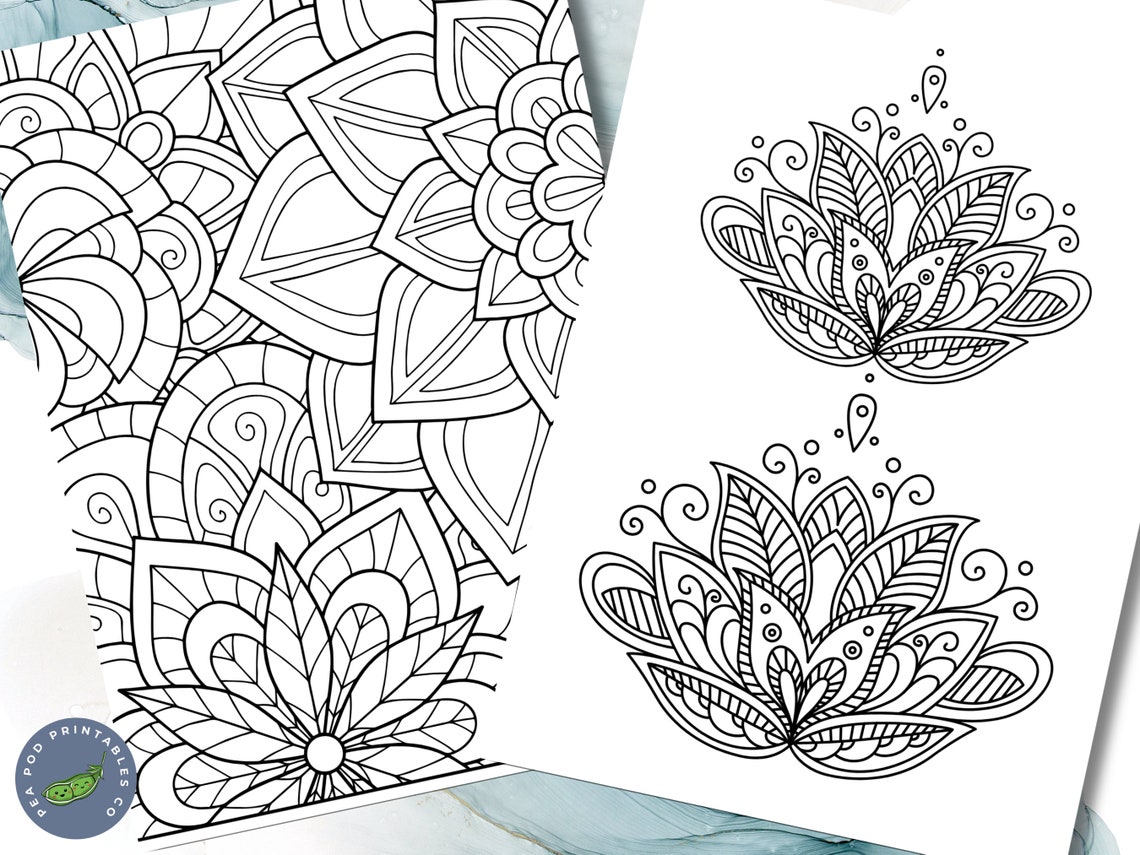 15 Mandala Coloring Pages - Intricate Adult Coloring Book Printable ...