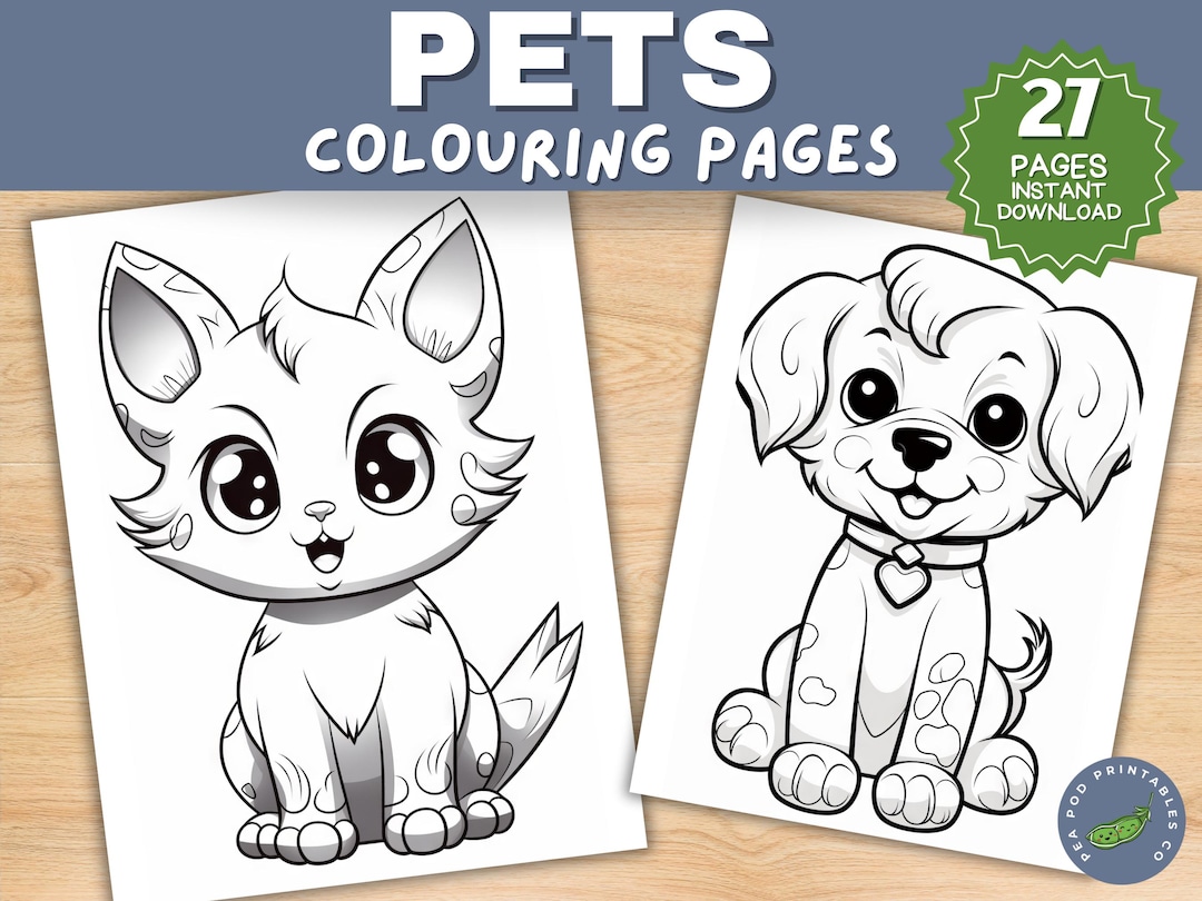 Pets Colouring Sheets - Printable Worksheets | Children's Coloring ...