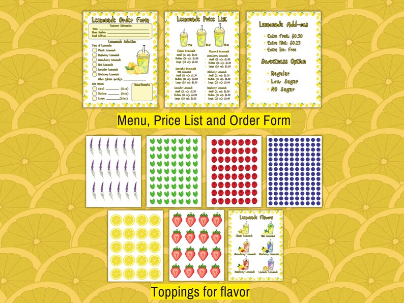 Lemonade Stand Dramatic Pretend Play Set | Preschool Printables | Make ...