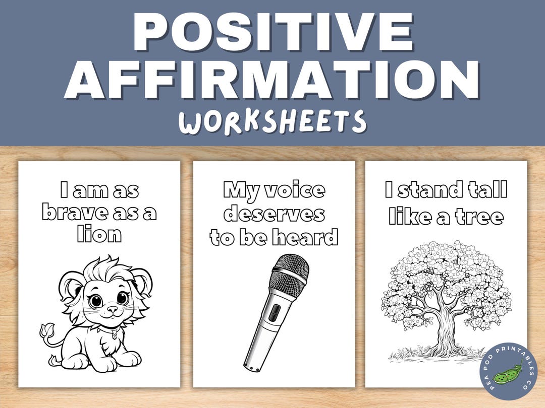 25 Positive Affirmation Cards for Kids | BLM Coloring Posters ...