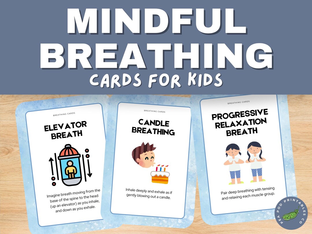 Mindful Breathing Cards for Kids: Calm and Focus | Kids and Teens ...