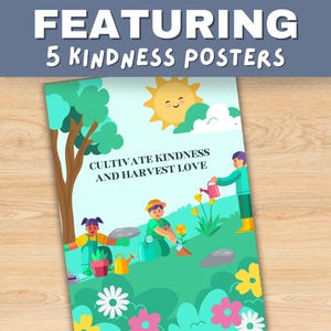 5 Kindness Posters for Kids - Colorful Classroom Decor With Inspiring ...