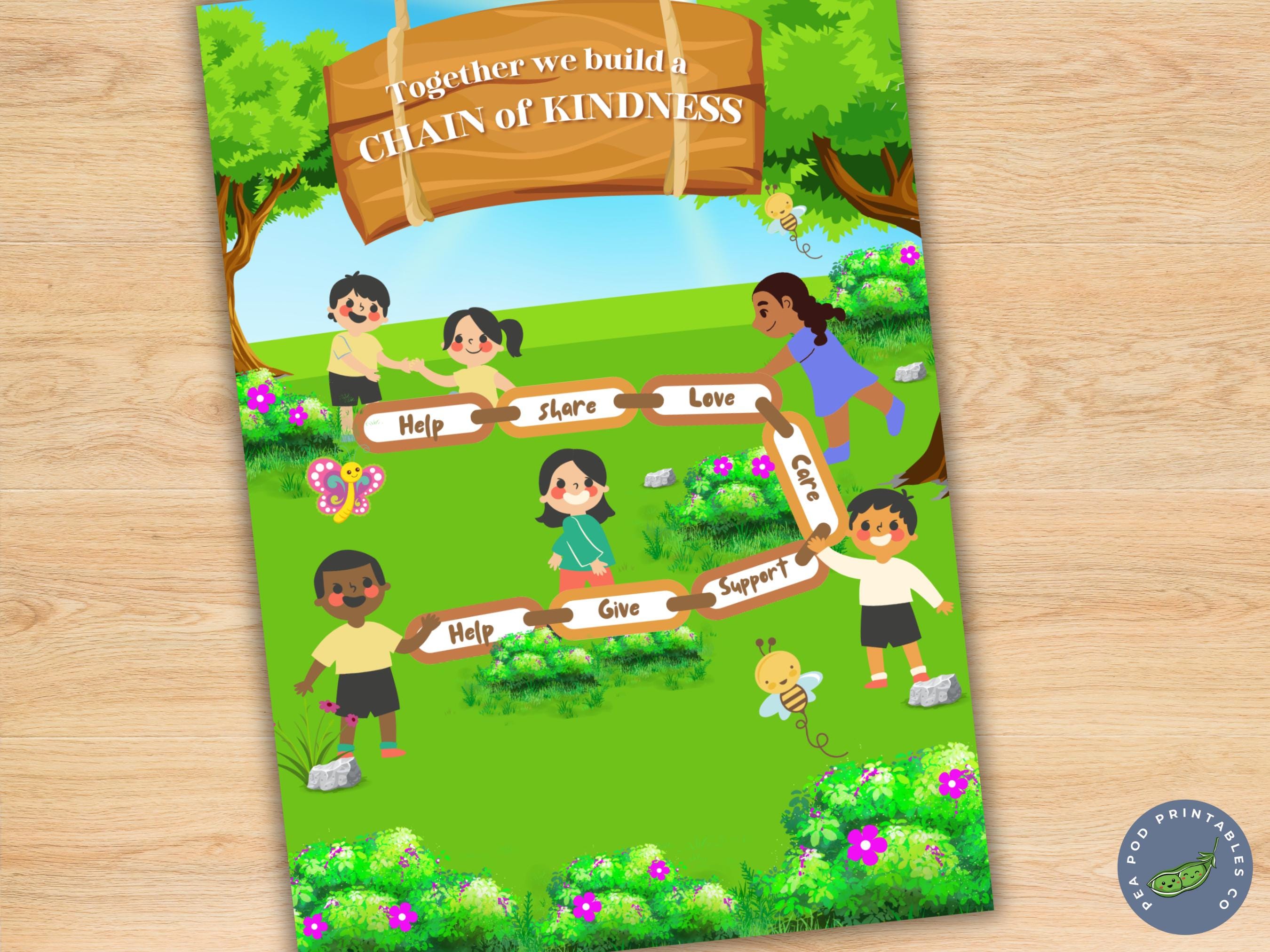 5 Kindness Posters for Kids - Colorful Classroom Decor With Inspiring ...